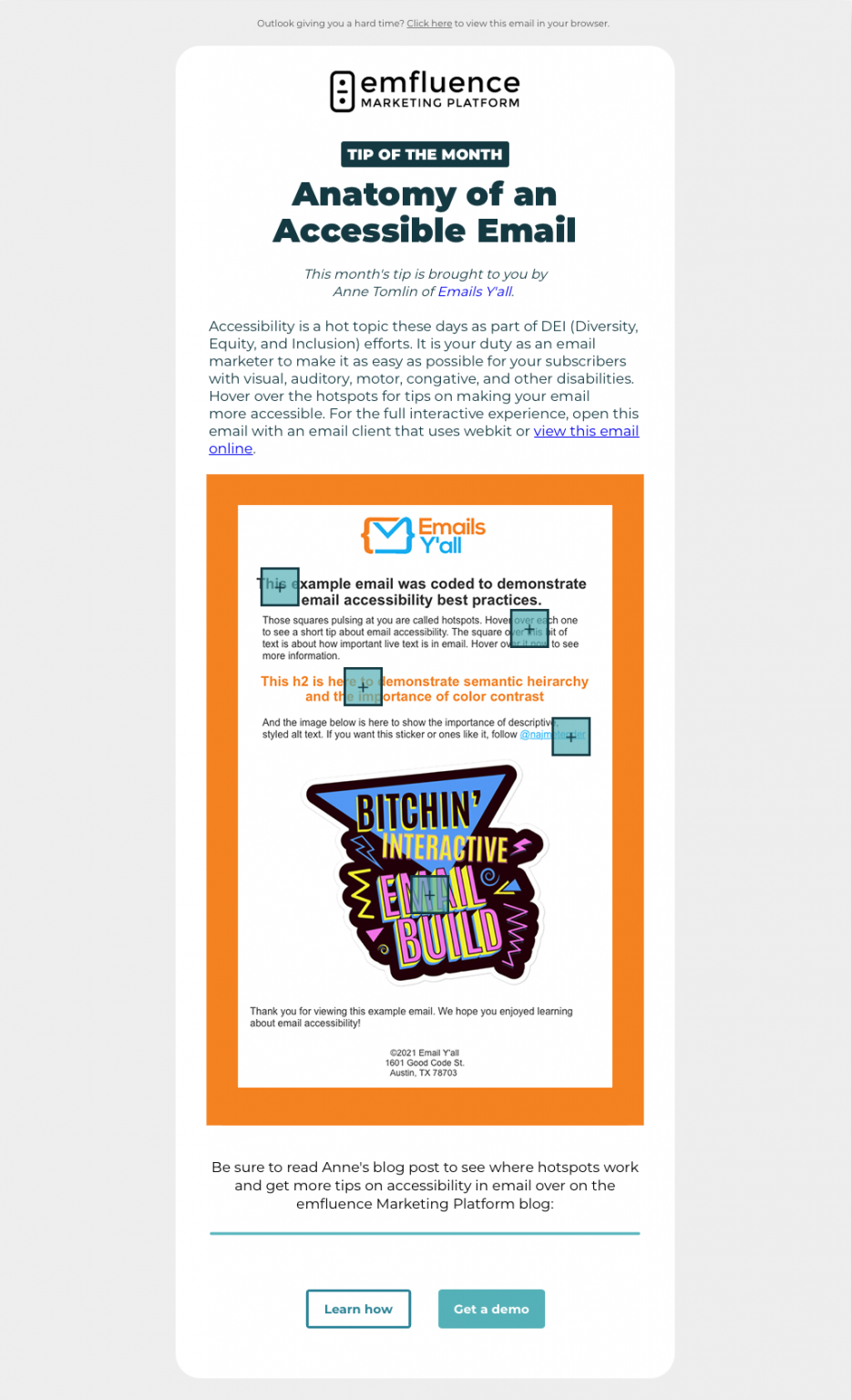 Email Tip of the Month: Anatomy of an Accessible Email ...